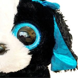 Ty | Toys | Ty Beanie Boos Tracey Dog Plush Toy Black White Sparkly ...